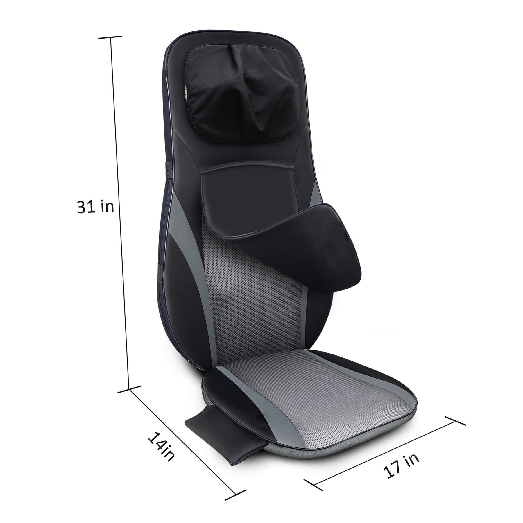 Heated Back Massager with Shiatsu - Chair Massage Pad for Pain Relief